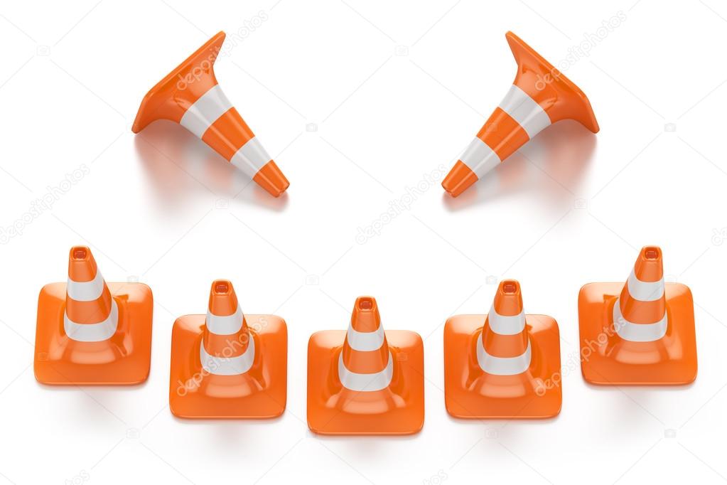 Traffic smile cones Stock Photo by ©pogotskyihk 81275908