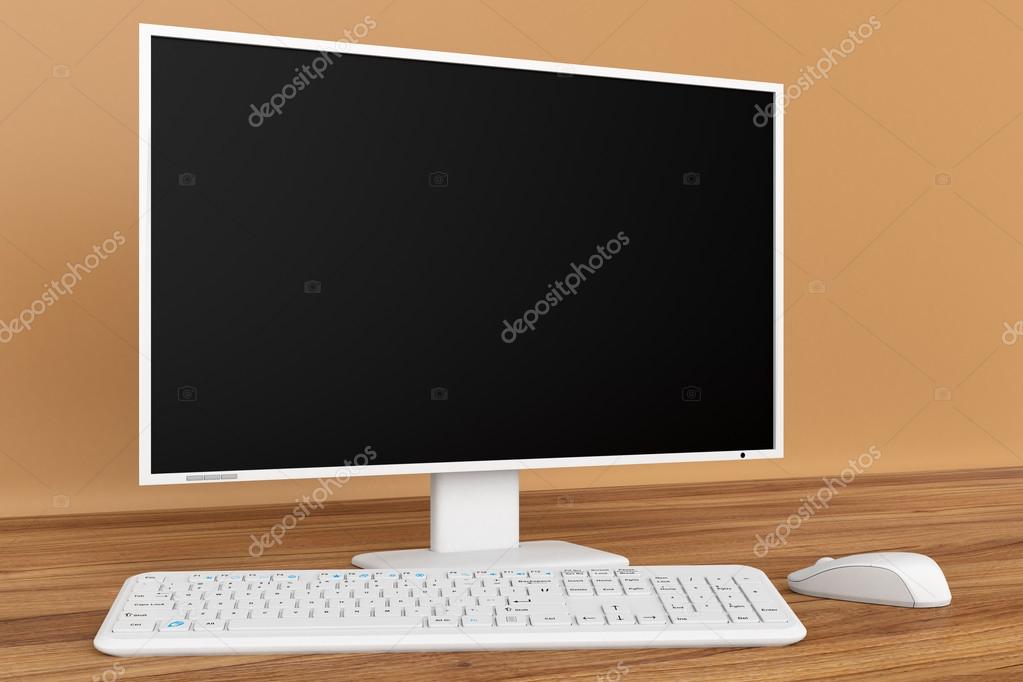 Monitor, keyboard and mouse Stock Photo by ©pogotskyihk 87032902