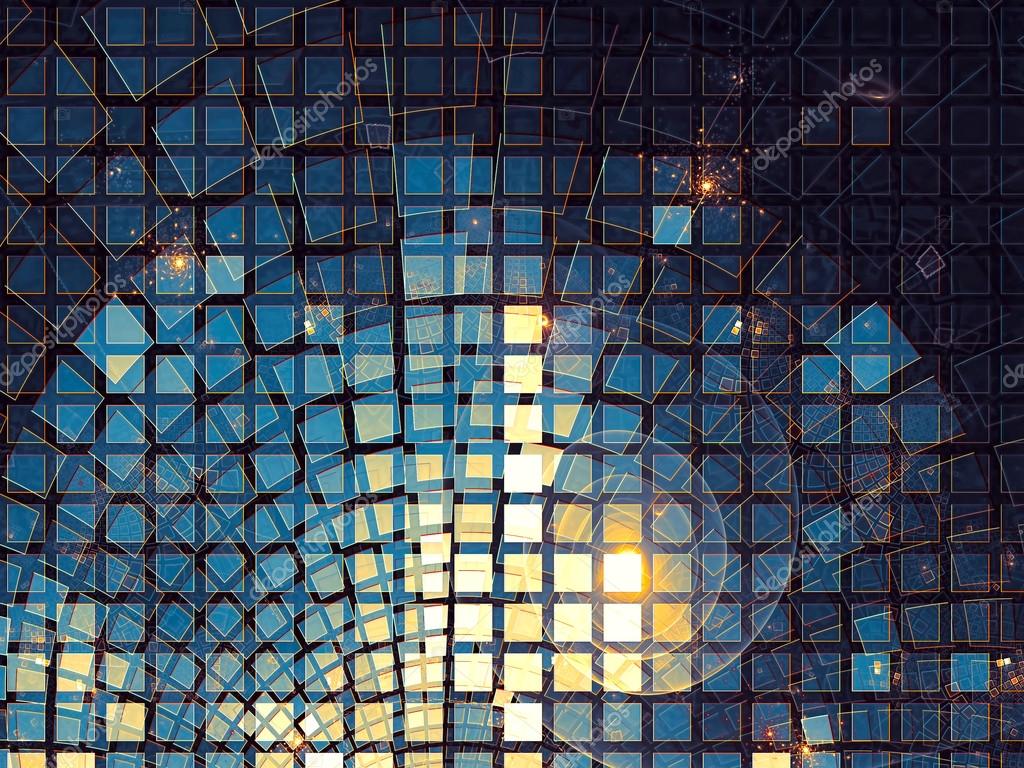 Abstract square grid digitally generated image Stock Photo by ©OlgaSalt ...