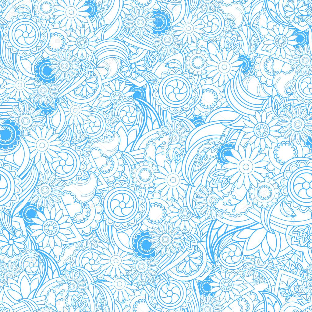 Blue Flower Texture Background