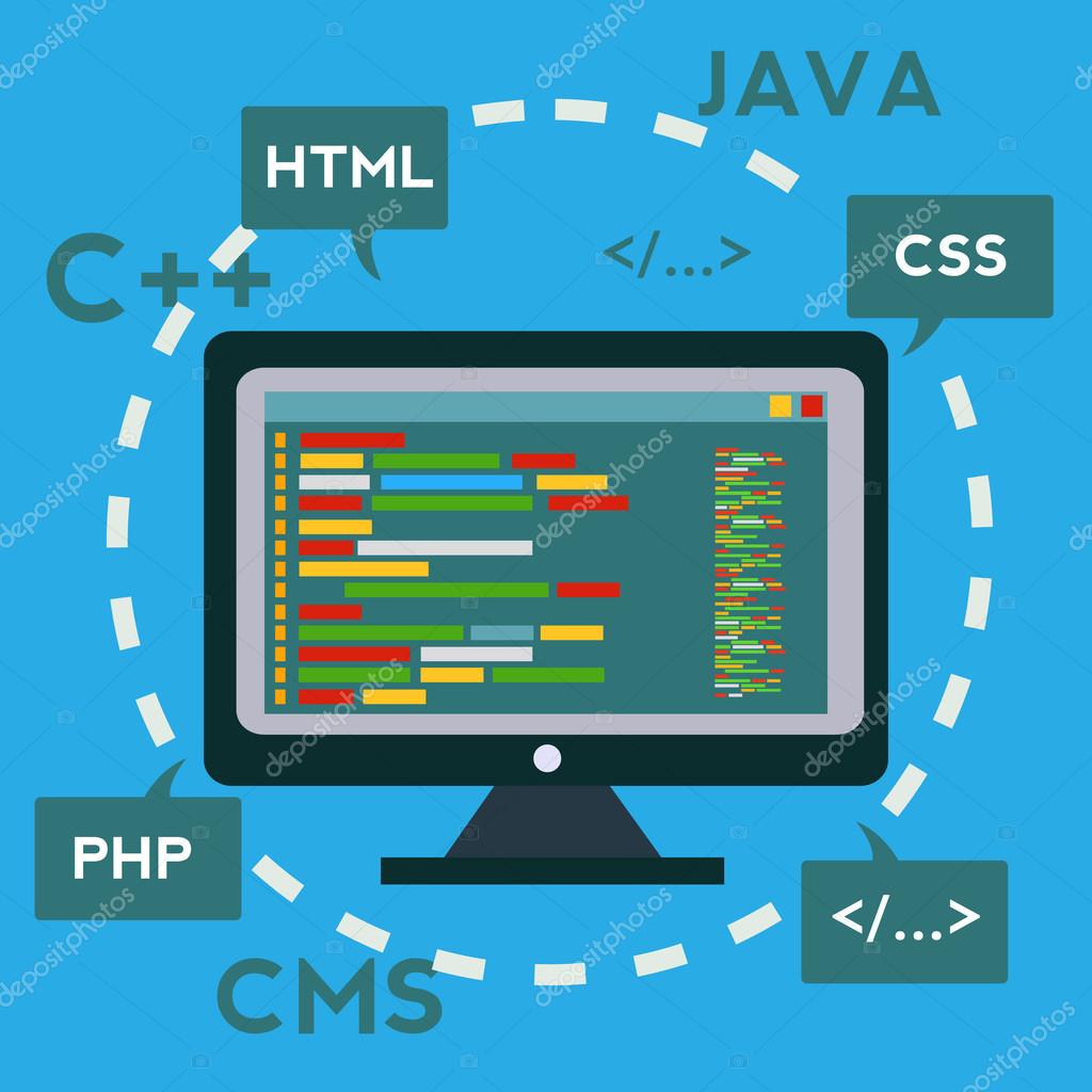 Coding And Programming App Development And Creation Software And Program Code Web Design