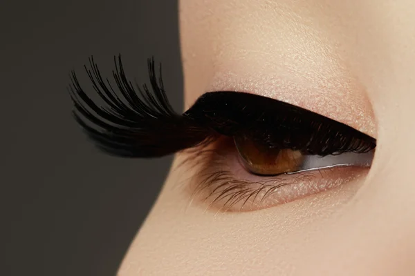 Beauty face makeup. Make up. Eyelashes extensions. Perfect Make-up ...