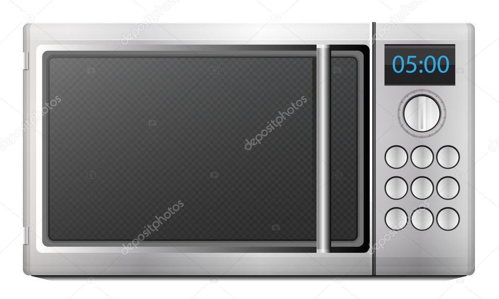 Moderno microondas de metal Vector de stock por ©persalius 89194500