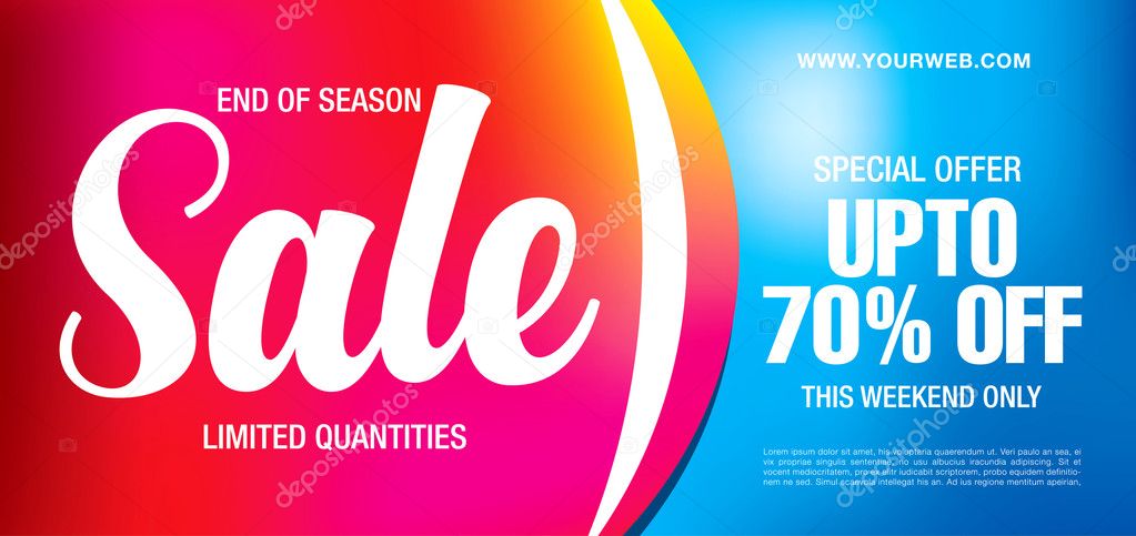 Bright sale banner Stock Vector Image by ©Igor_Vkv #109799396