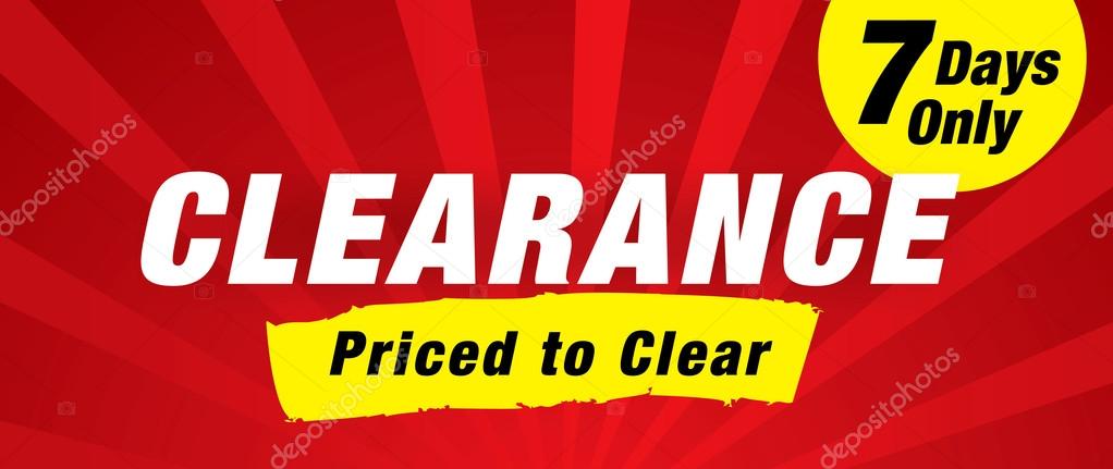 Clearance. Priced to clear — Stock Vector © Igor_Vkv #81789596