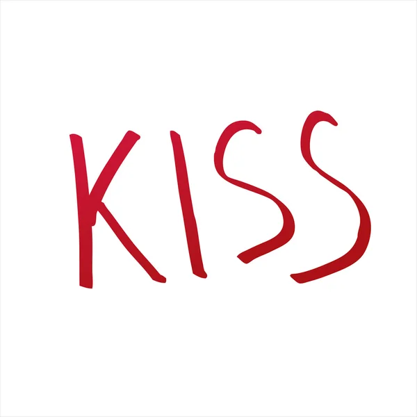 Kiss you. lettering Stock Vector by ©Igor_Vkv #94939628