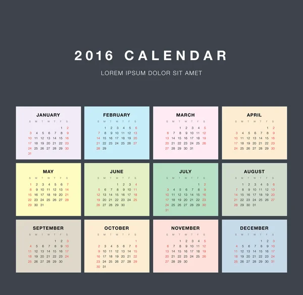 Kalender tabel Vector Art Stock Images | Depositphotos