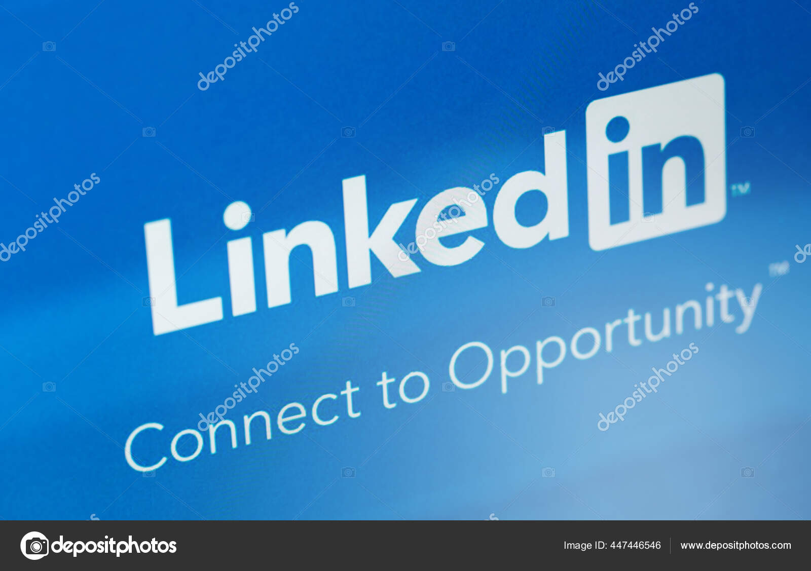 Linkedin App Logo Screen Notebook Closeup Linkedin Social Network ...