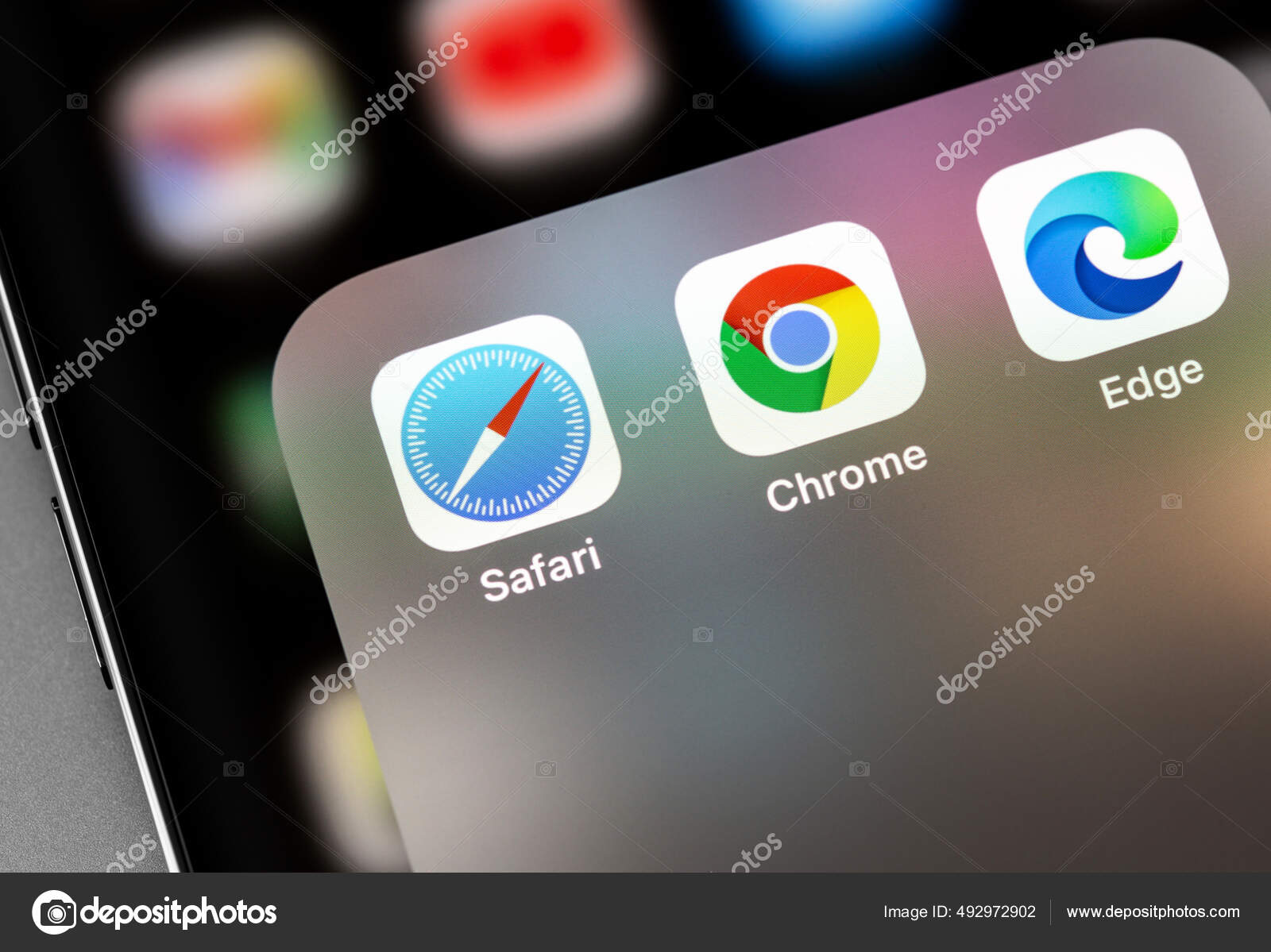 Safari Google Chrome Microsoft Edge Icon App Popular Browsers Screen ...