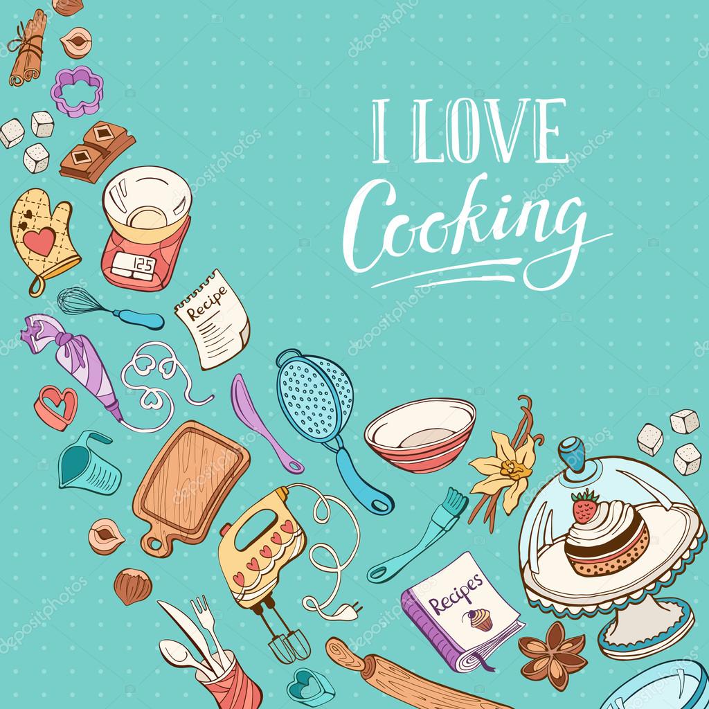 I Love Cooking Wallpaper