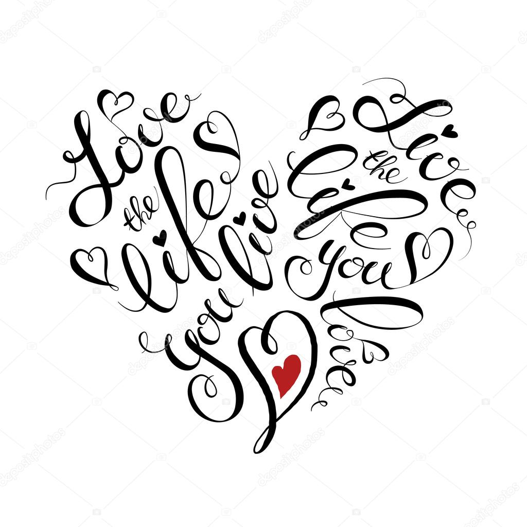 Heart lettering. Stock Vector Image by ©ollymolly #81193668