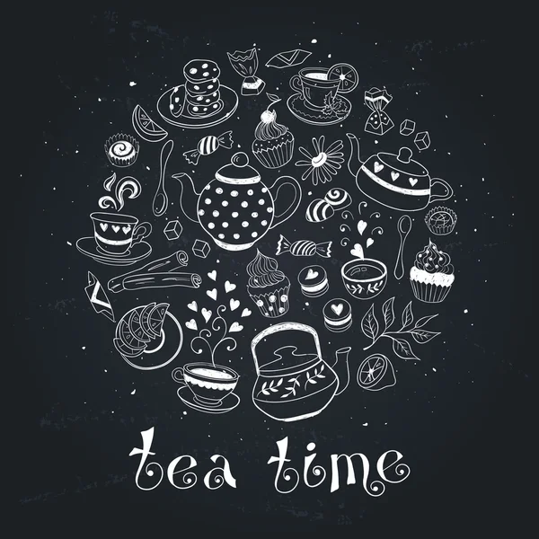 Tea party banner Vector Art Stock Images | Depositphotos
