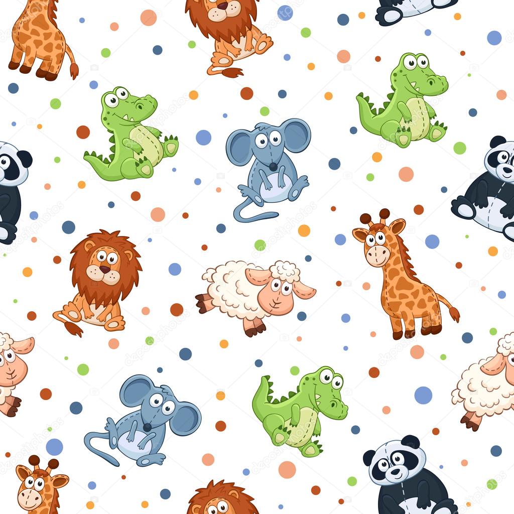Cartoon animals pattern Stock Vector Image by ©ollymolly #88692782