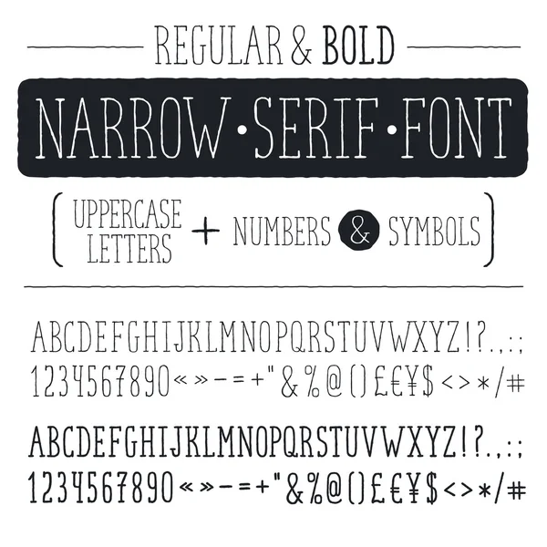 Letras delgadas imágenes de stock de arte vectorial | Depositphotos