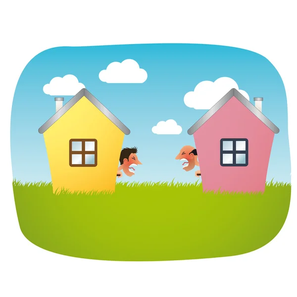 ᐈ Neighbour stock vectors, Royalty Free neighbour illustrations ...