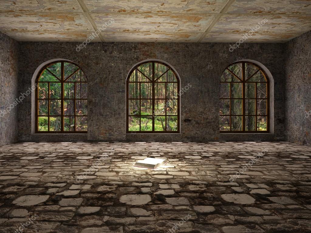 Magic castle room. Knowledge is power. — Stock Photo © Lisunova #81654144