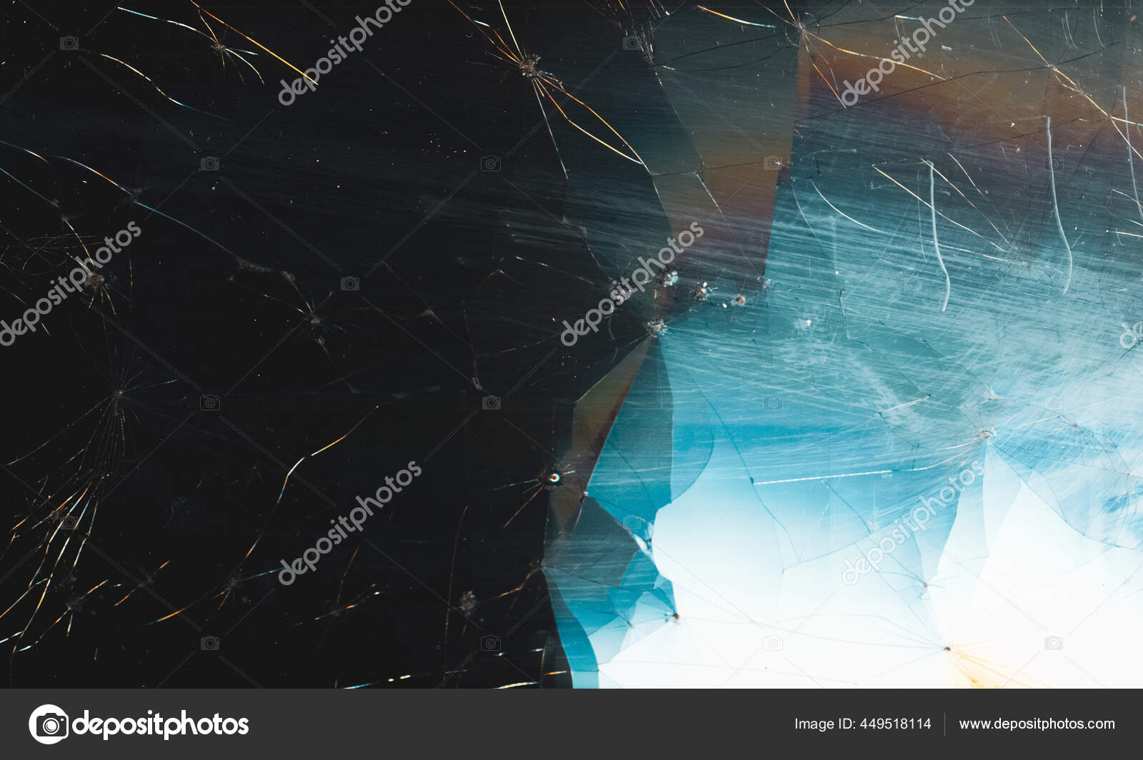 Damaged display background blur lens flare dark — Stock Photo ...