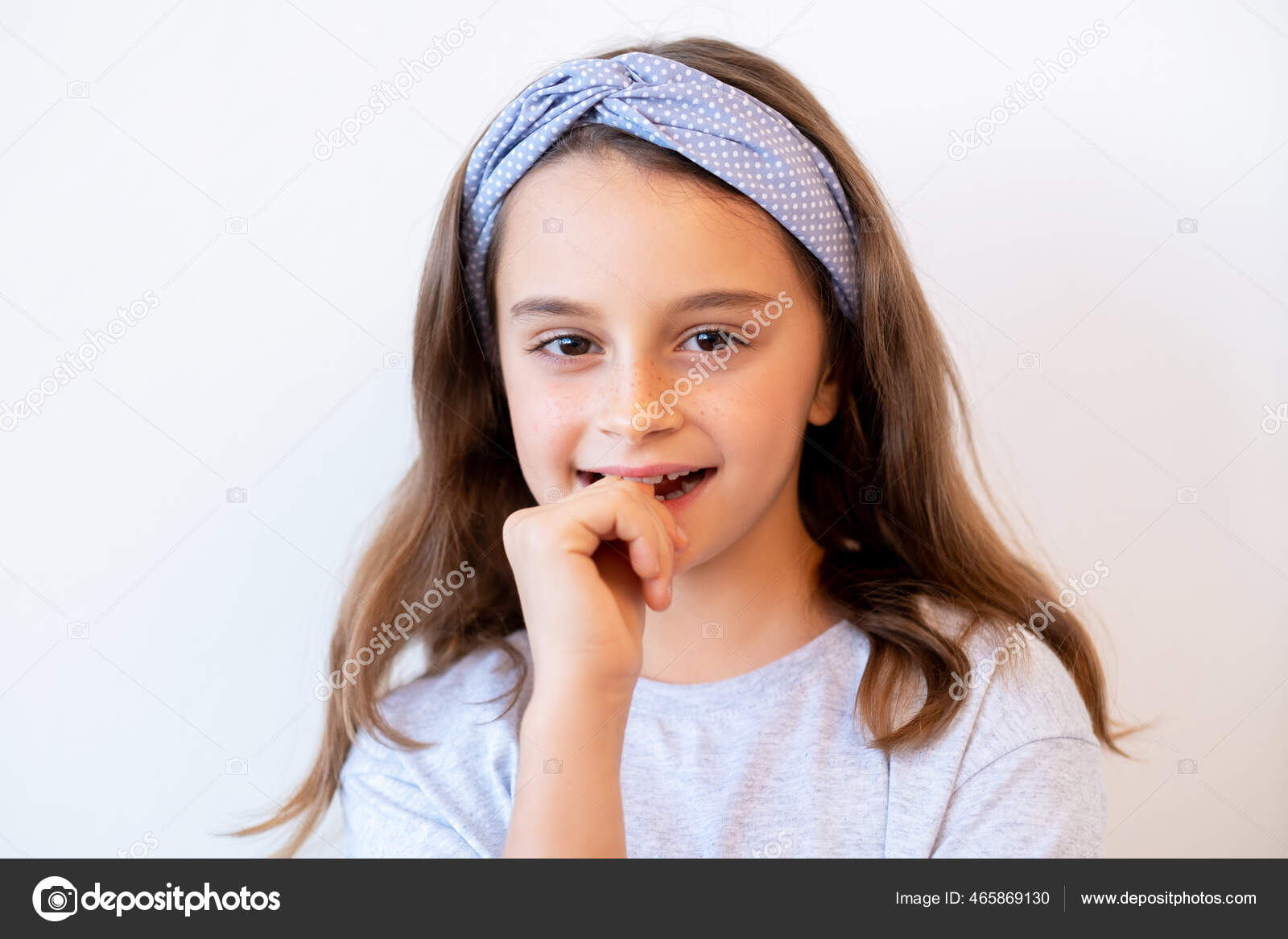 Curious kid portrait child dream intrigued girl Stock Photo by ...