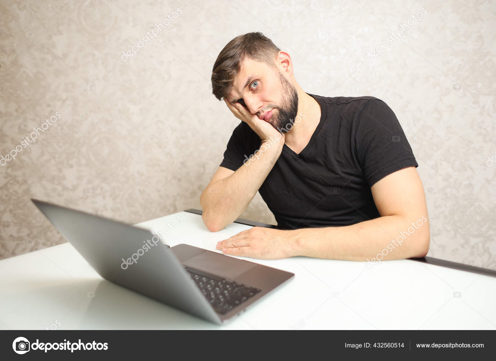 Frustrated Person Computer