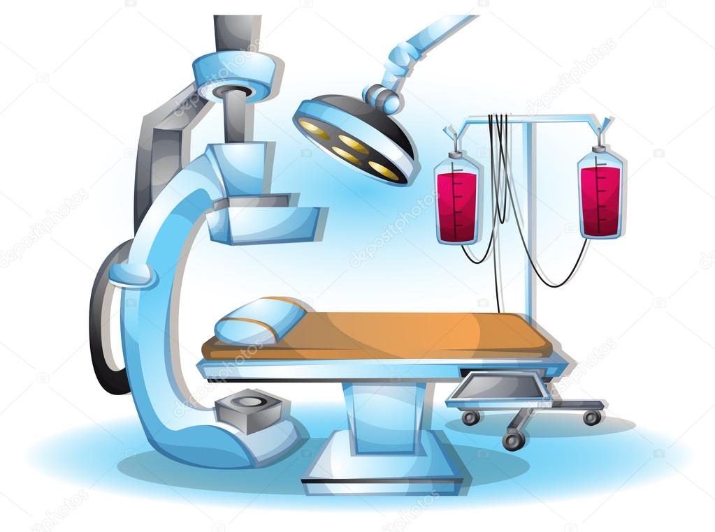 dibujos animados vector ilustraci n cirug a interior sala de ...