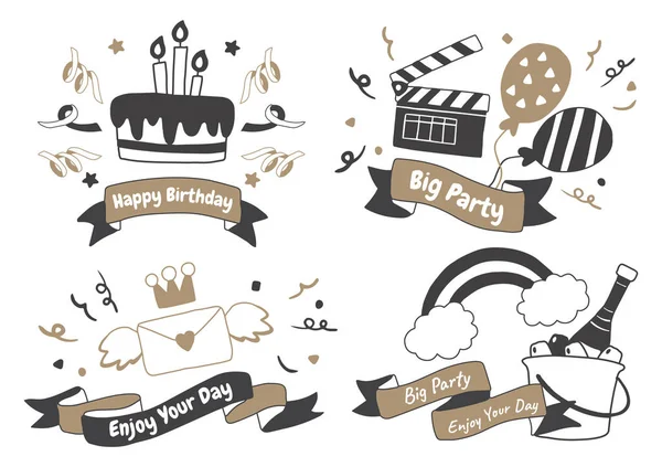 Party Label Vector Logo Banner Stock Vector by ©toonsteb 426872118