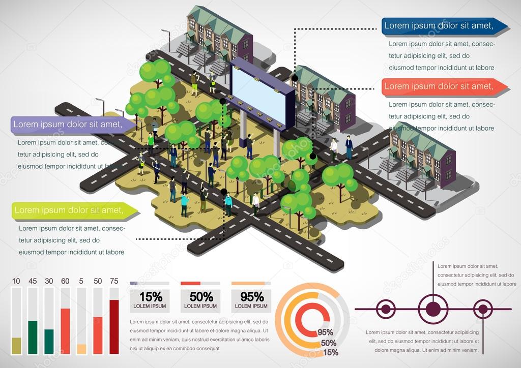 Illustration of info graphic urban city concept Stock Vector Image by ...