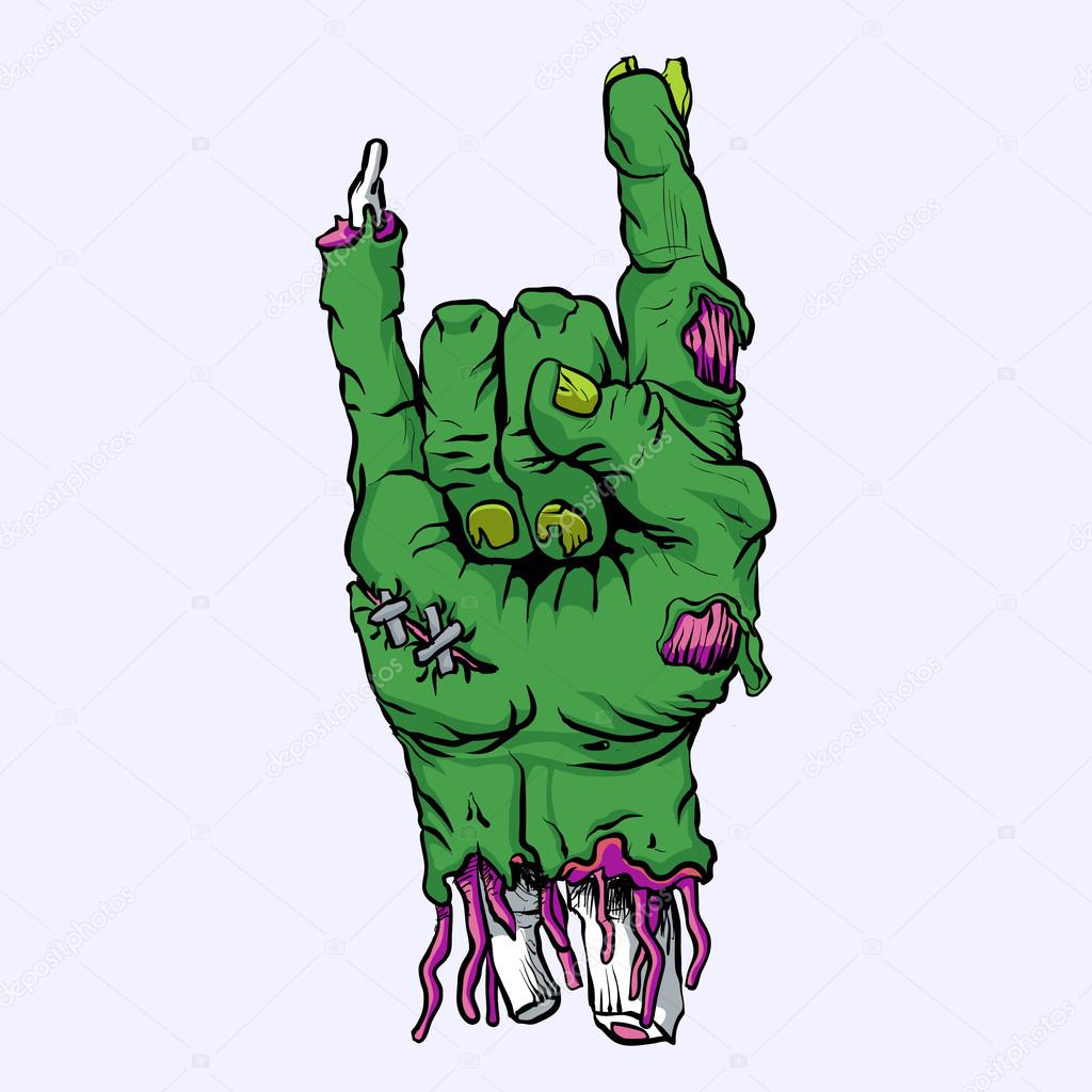 Top 127+ Zombie hand cartoon - Tariquerahman.net