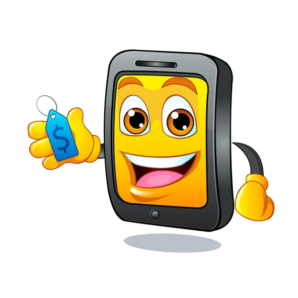 Mobile cartoon vector Vector Art Stock Images | Depositphotos