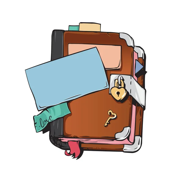 Cartoon Diary illustration — Stock Vector © nikiteev #141701836