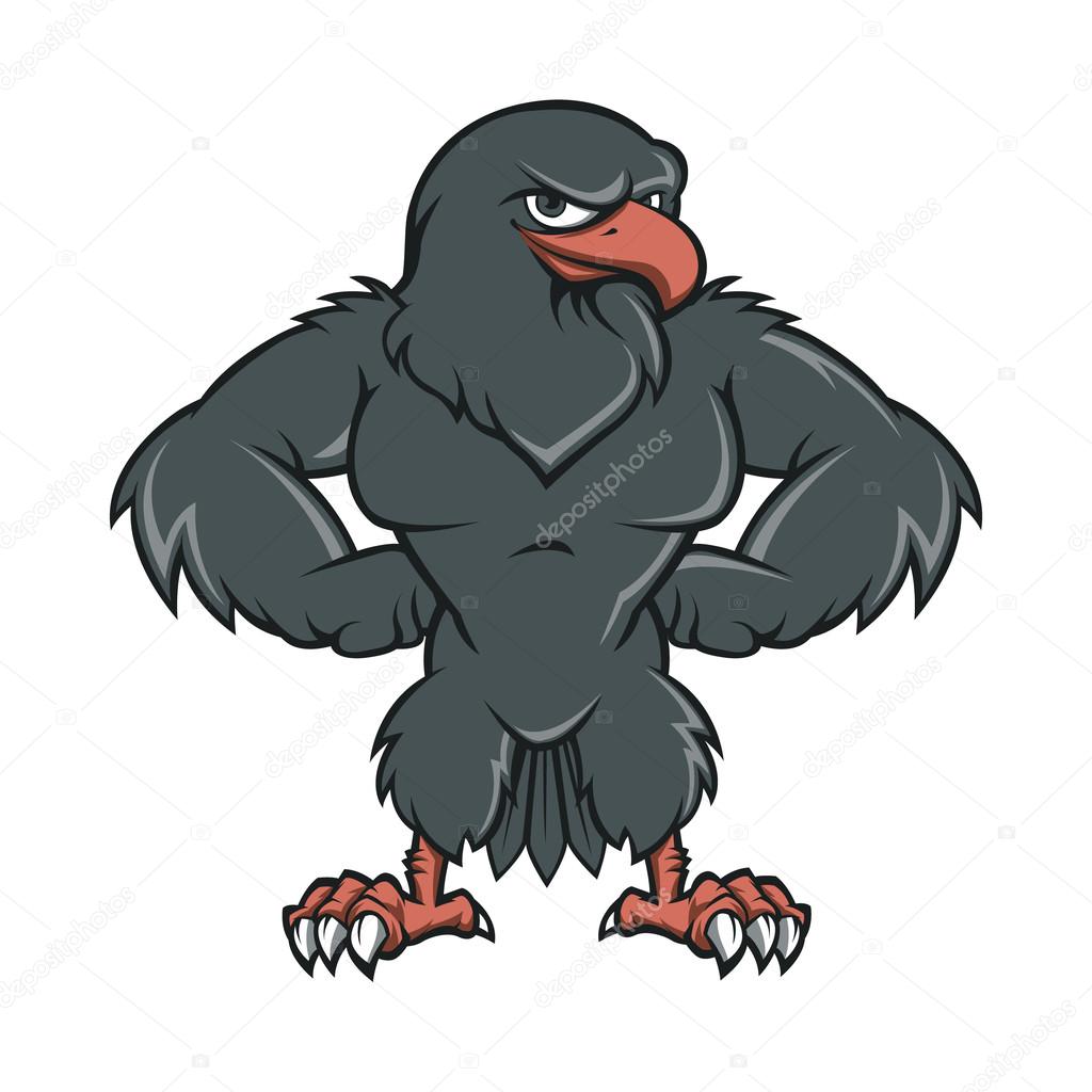 Dibujos animados de halcón negro Vector de stock por ©Milesthone 89858294