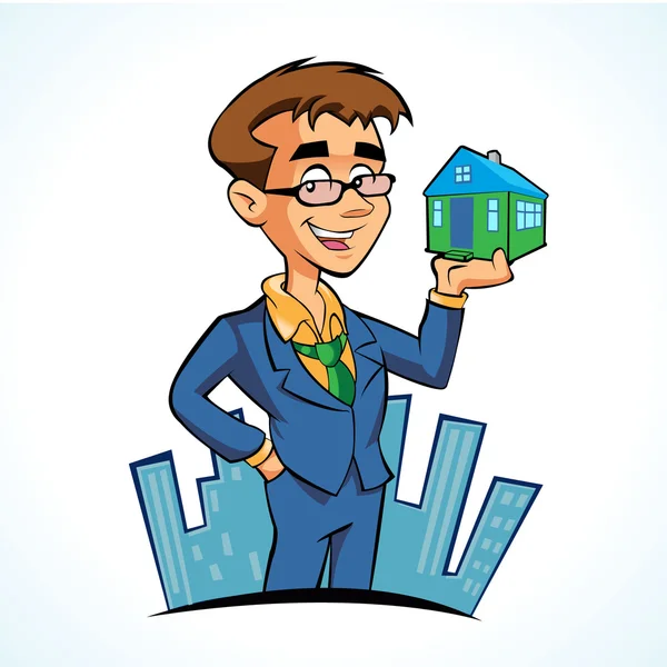 Cartoon estate agent, Royalty-free Cartoon estate agent Vector Images ...