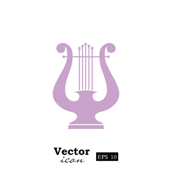 Stylized image of lyre logo — Stock Vector © es7sense #137821038