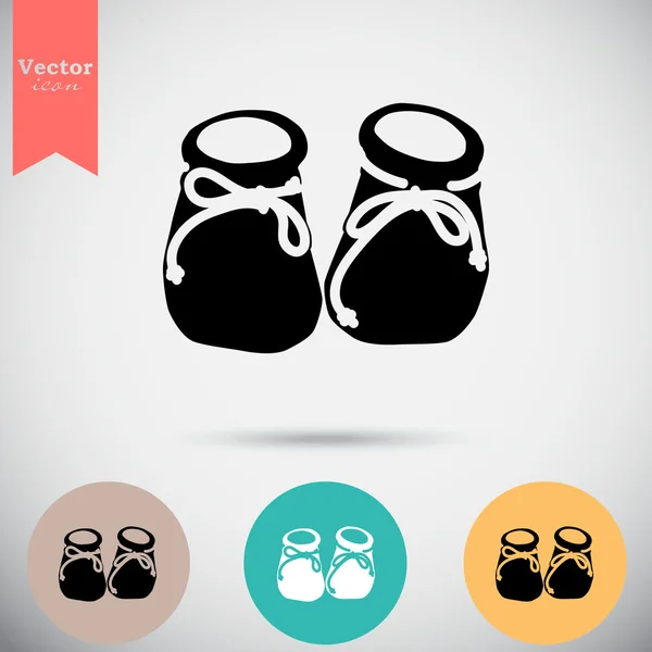Baby booties Vector Art Stock Images | Depositphotos