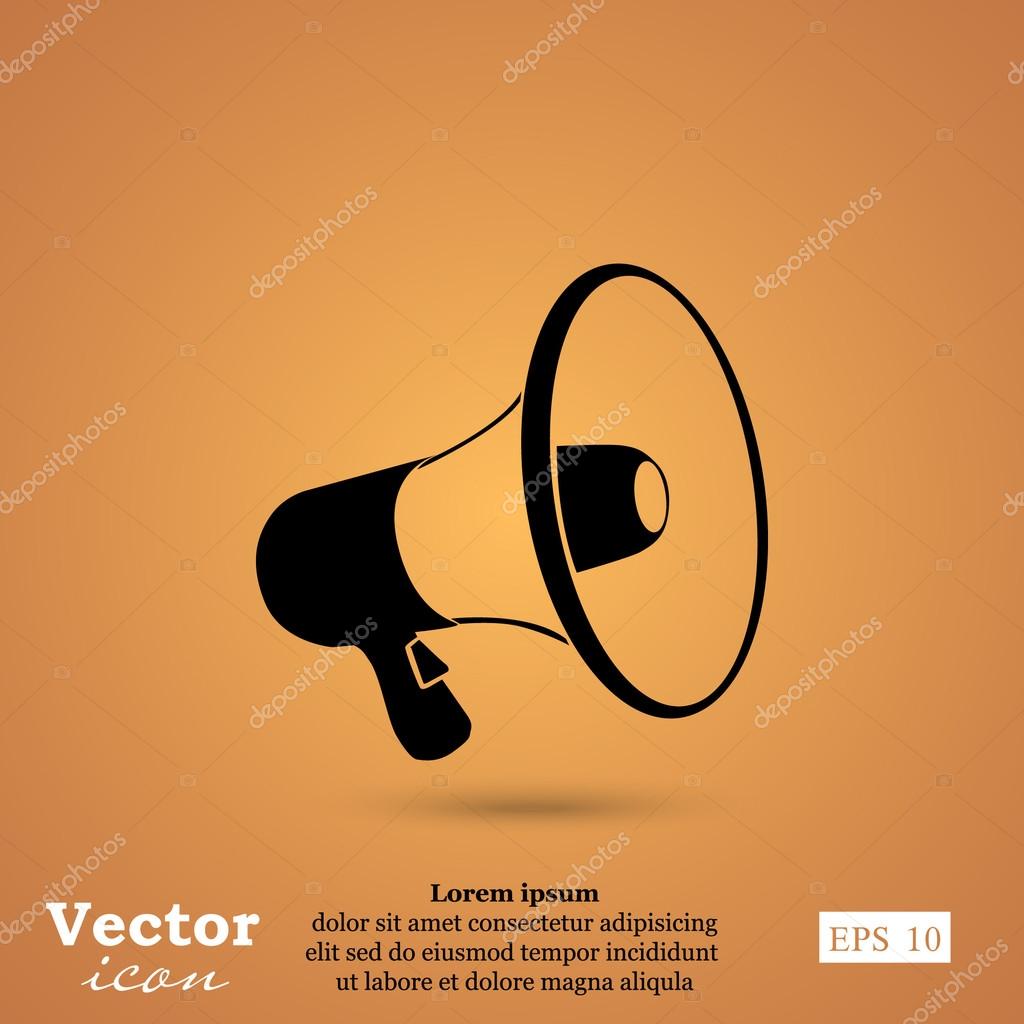 Hand megaphone icon Stock Vector by ©Victory-stoker 107604180