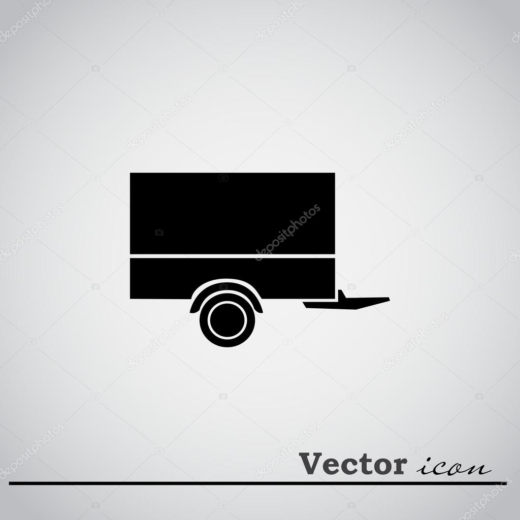 Car trailer icon — Stock Vector © Victory-stoker #85576822