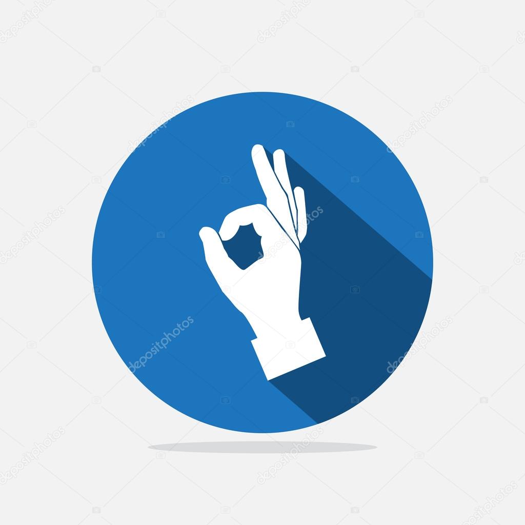 OK signo de mano icono Vector de stock por ©Victory-stoker 85586454