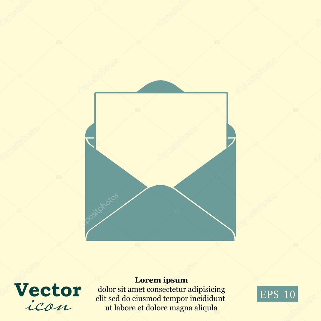 Open mail envelope icon Stock Vector Image by ©Victory-stoker #86275258