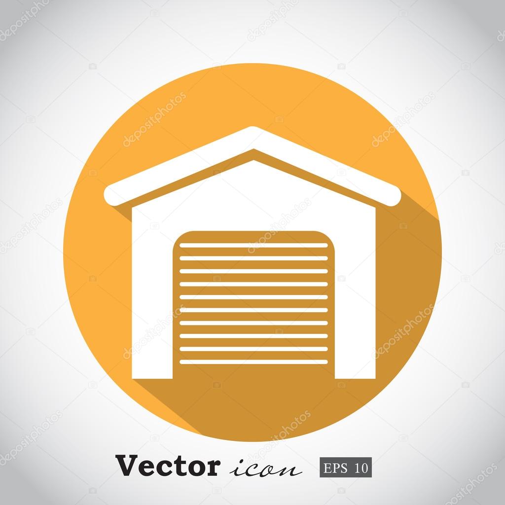 Garage door icon Stock Vector by ©Victory-stoker 86930152