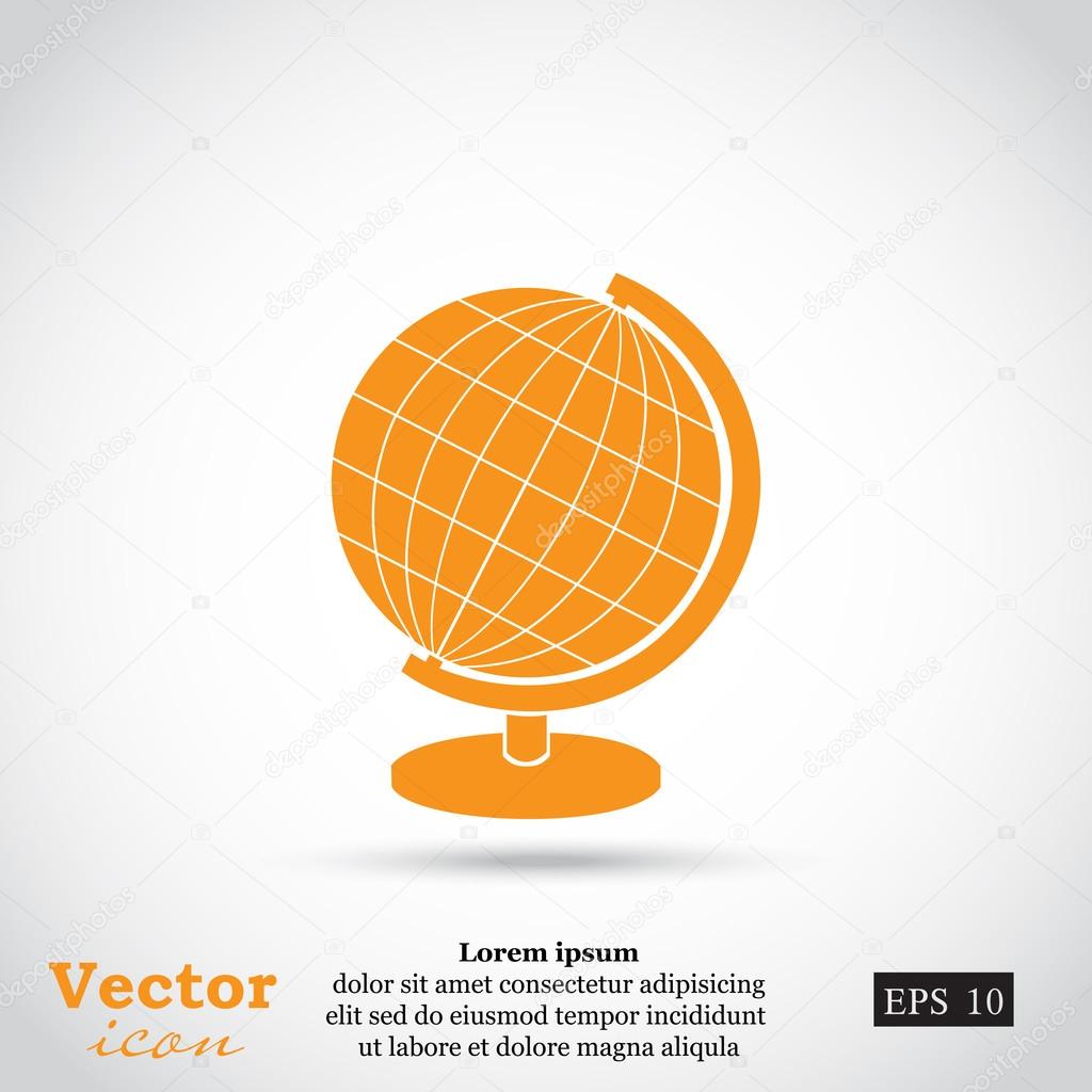 Geographical Globus icon Stock Vector by ©Victory-stoker 86931522