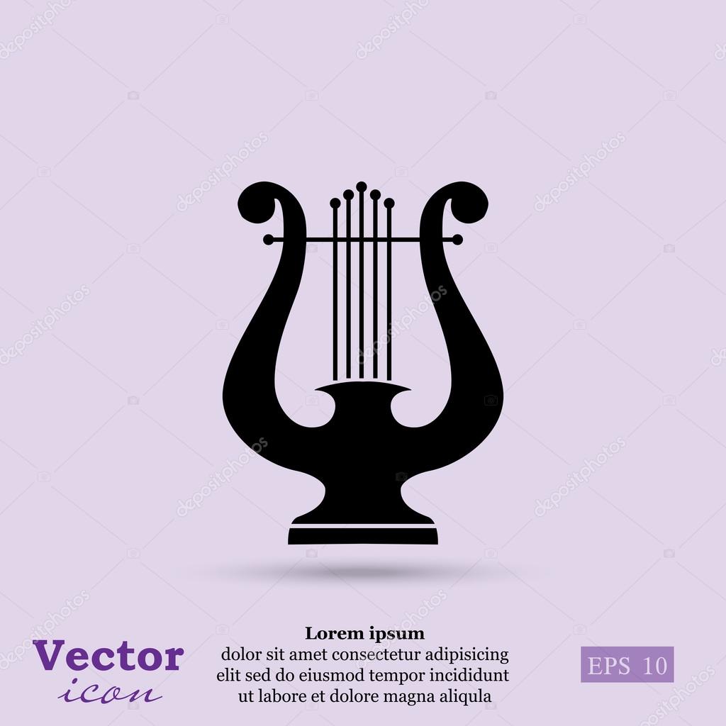 Greek harp icon Stock Vector Image by ©Victory-stoker #87346410
