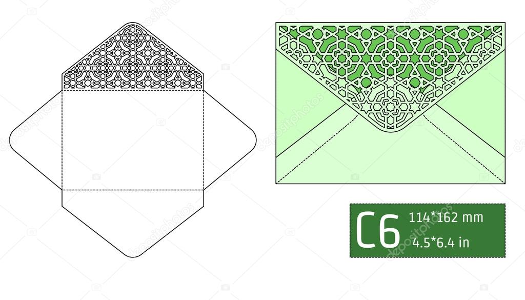 Lase Zarf Şablon U ©Katyr 102804676'e ait Stok Vektör