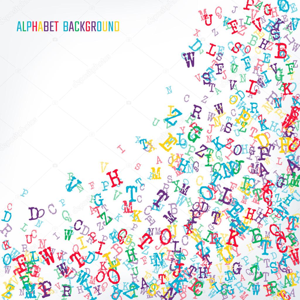 Alphabet Background color Stock Vector by ©Katyr 116256814