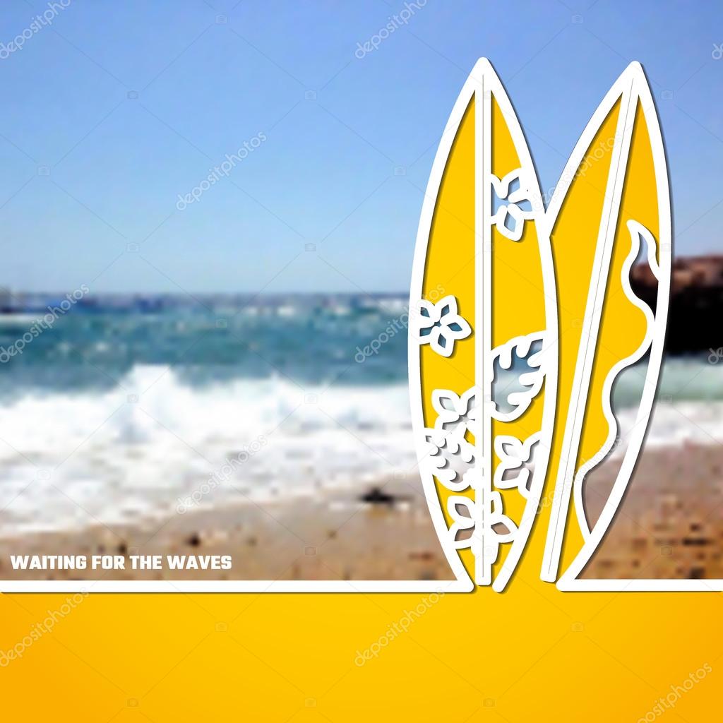 Surf Outline BG Stock Vector Image by ©Katyr #81871666