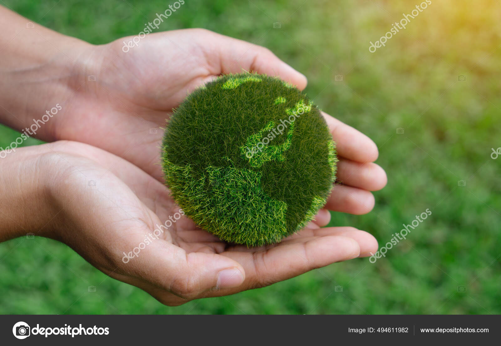 Earth Hands Earth World Environment Day Sustainable Environment Concept ...