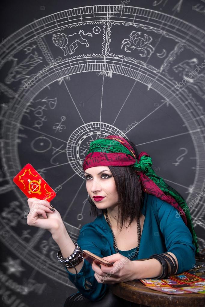 Predicting the future. The forecast for the year — Stock Photo ...