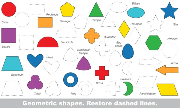 100,000 เด็กๆ basic shapes chart Vector Images | Depositphotos