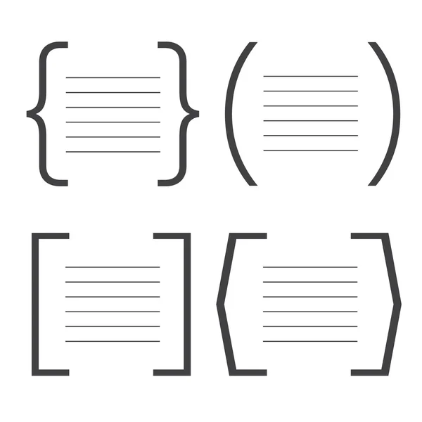 Brackets and quotes Vector Art Stock Images | Depositphotos