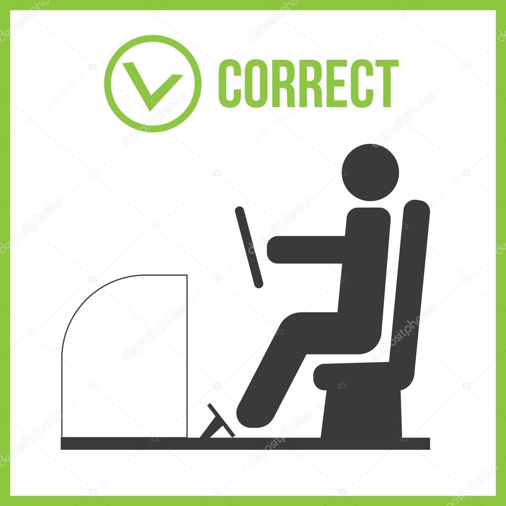 Postura correcta e incorrecta para el conductor 2024