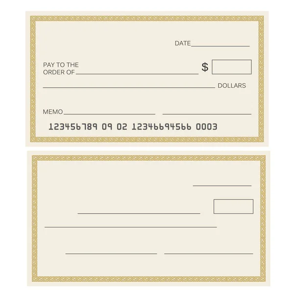 Blank Cashiers Check