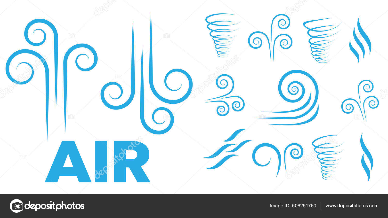 Illustration Vector Wind Icon Collection Set Stock Vector by ©myub ...